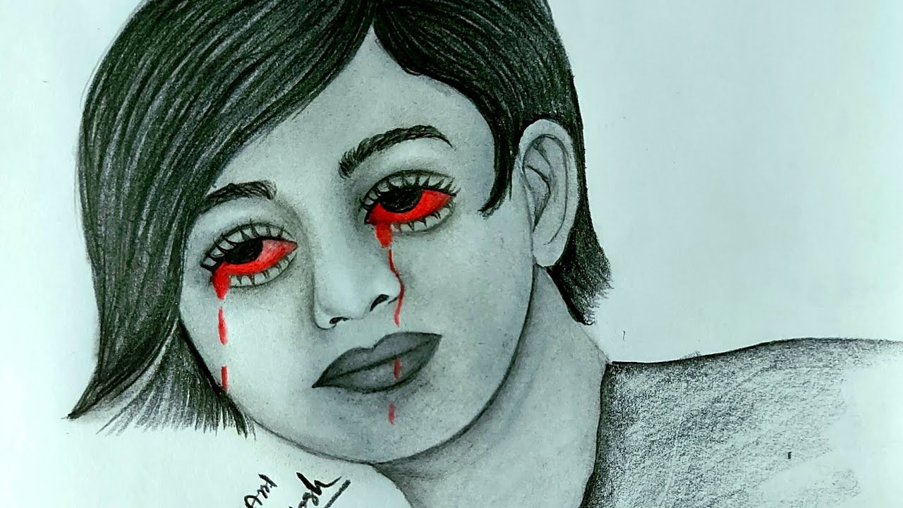 How to draw a boy face / sad boy face drawing /Drawing tutorial ...