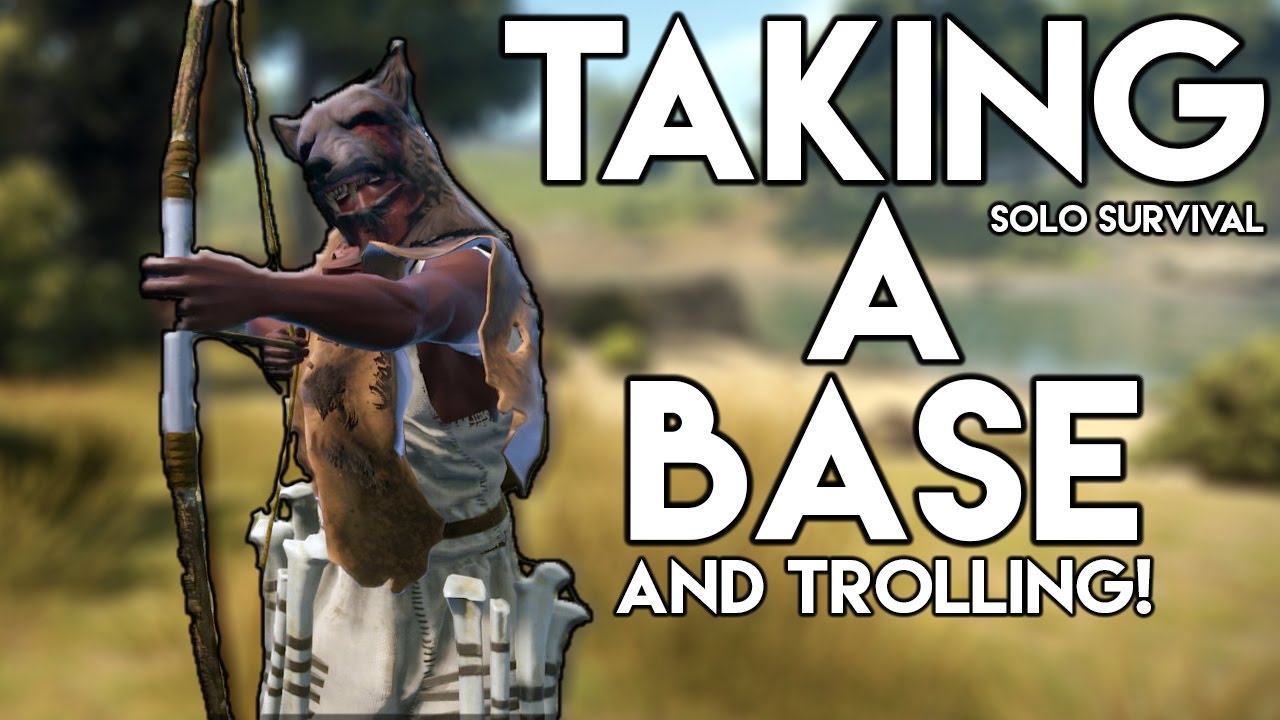 Taking A Base and Trolling Noobs! | Rust SOLO Survival - YouTube