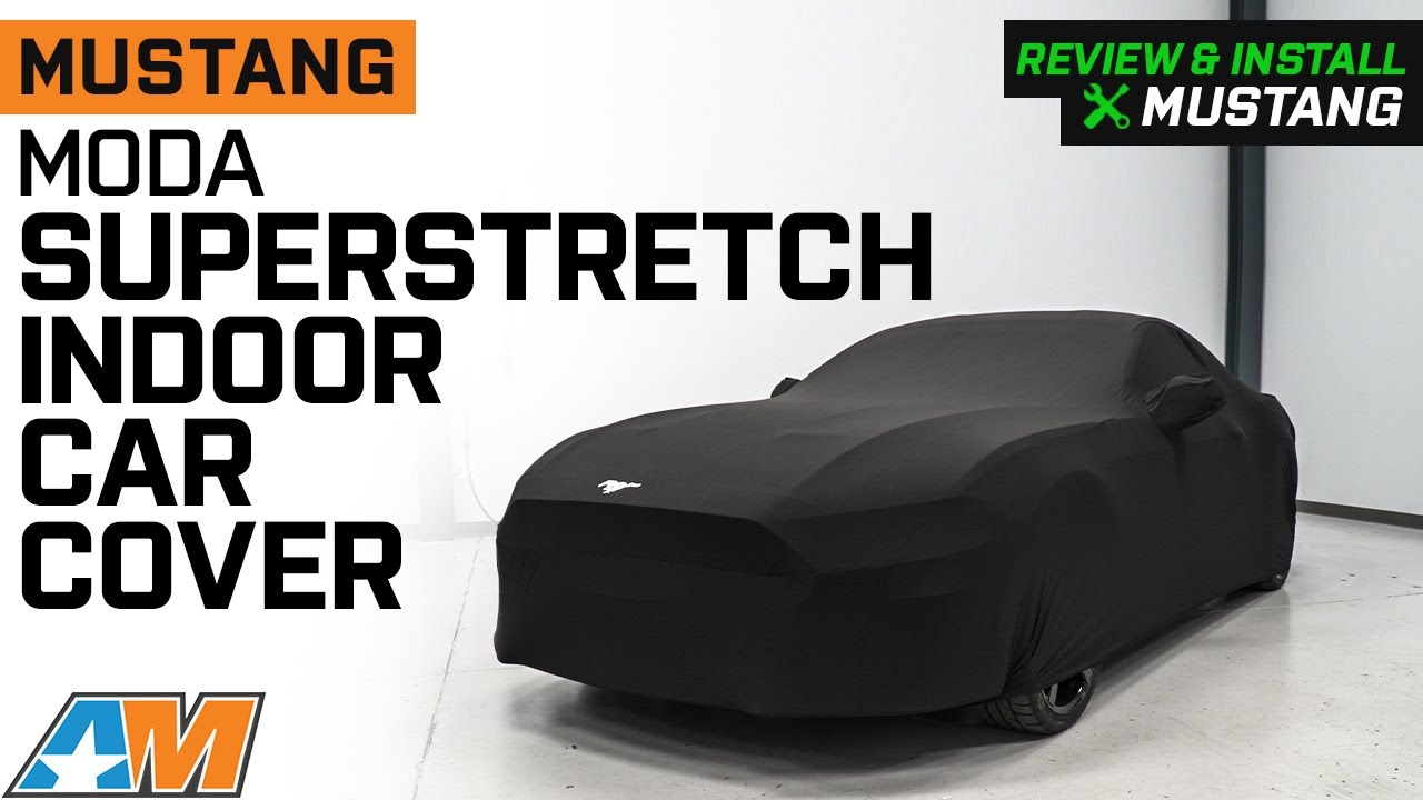 2010-2023 Mustang Moda SuperStretch Indoor Car Cover with Running Pony ...