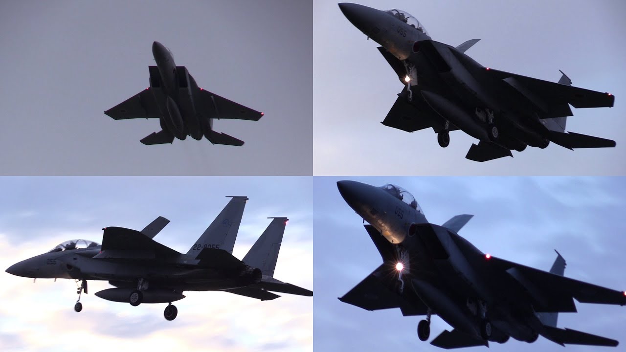 23/05/30 岐阜基地 ナイトフライト 飛行開発実験団 ADTW F-15DJ Eagle (#055) Take off ...