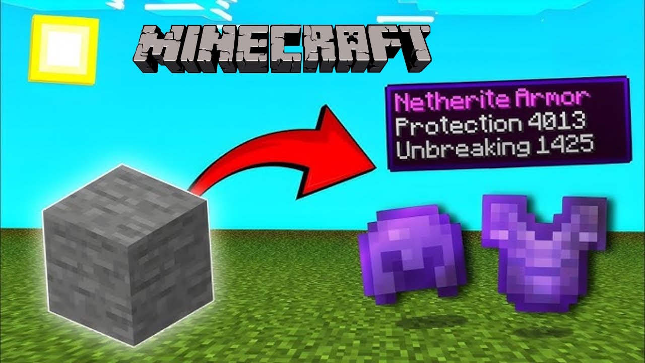 Minecraft, But Stone Drops OP Items!! - YouTube