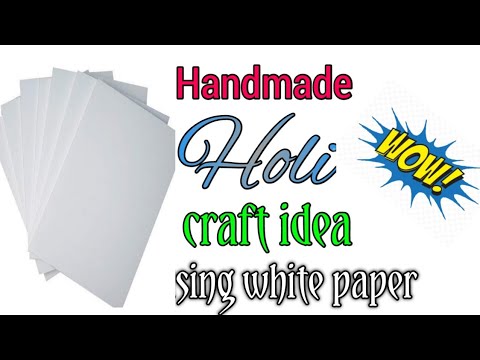 Diy Holi Craft ideas/Holi craft pichkari/How make paper pichkari/Diy ...
