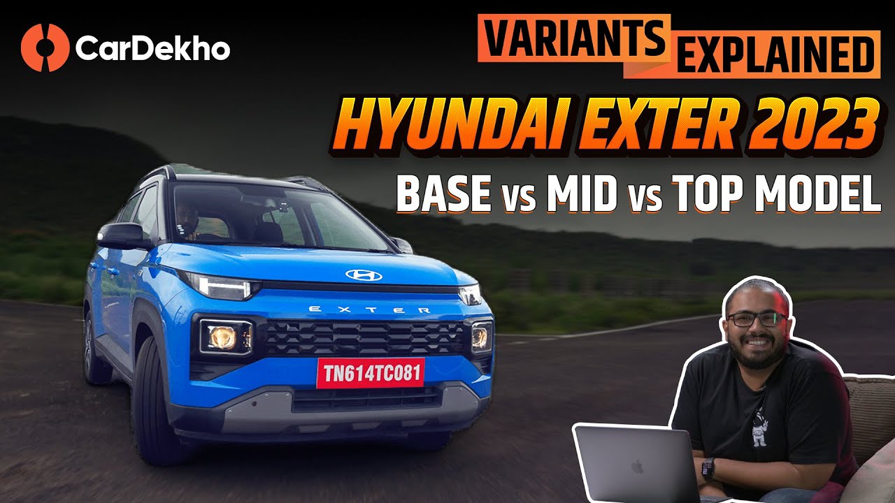 Hyundai Exter 2023 Base Model vs Mid Model vs Top Model | Variants ...