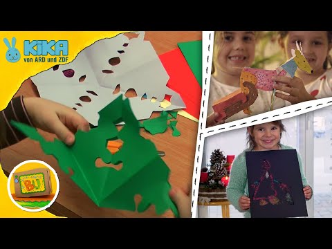 Wir basteln Sternen, einen Weihnachtshirsch und malen den Nikolaus | ENE MENE BU
