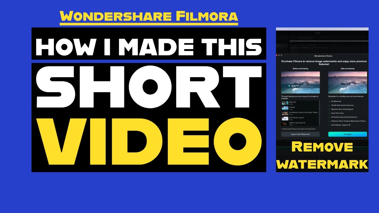 How to Make a Simple Video Using Wondershare Filmora – Easy Video ...
