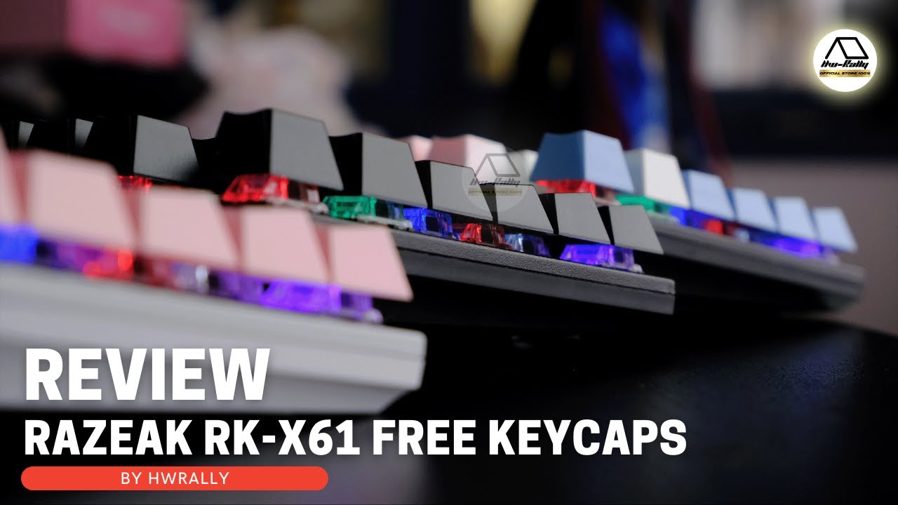 Razeak RK-X61 Pantheon BlueSwitch แถมฟรีคีย์แคป 104 Key งามๆ By Hwrally ...