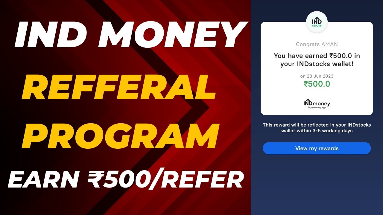 New Demat Offer😱Earn ₹500/Person💥INDmoney Demat Refferal Offer|Refer ...