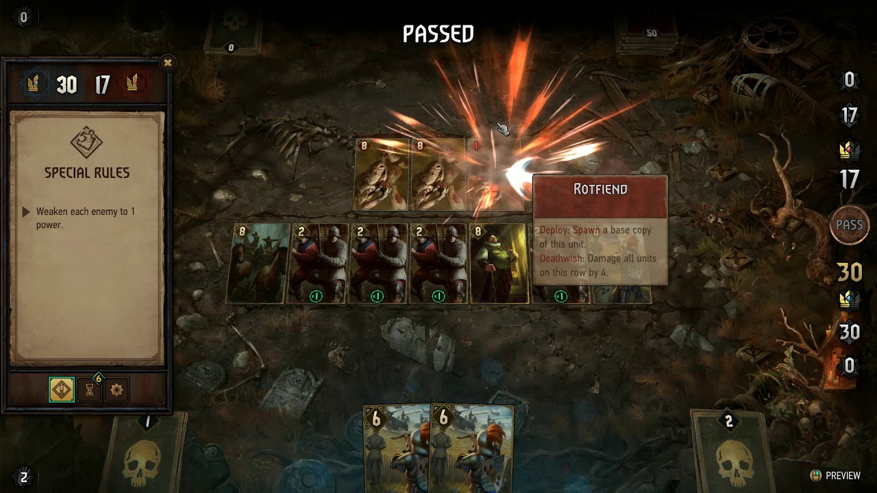 Gwent: Thronebreaker Rotfiend Puzzle Tutorial - YouTube