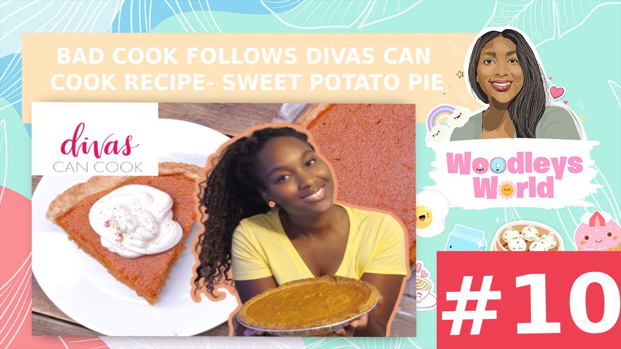 Bad cook follows divas can cook recipe- sweet potato pie - YouTube