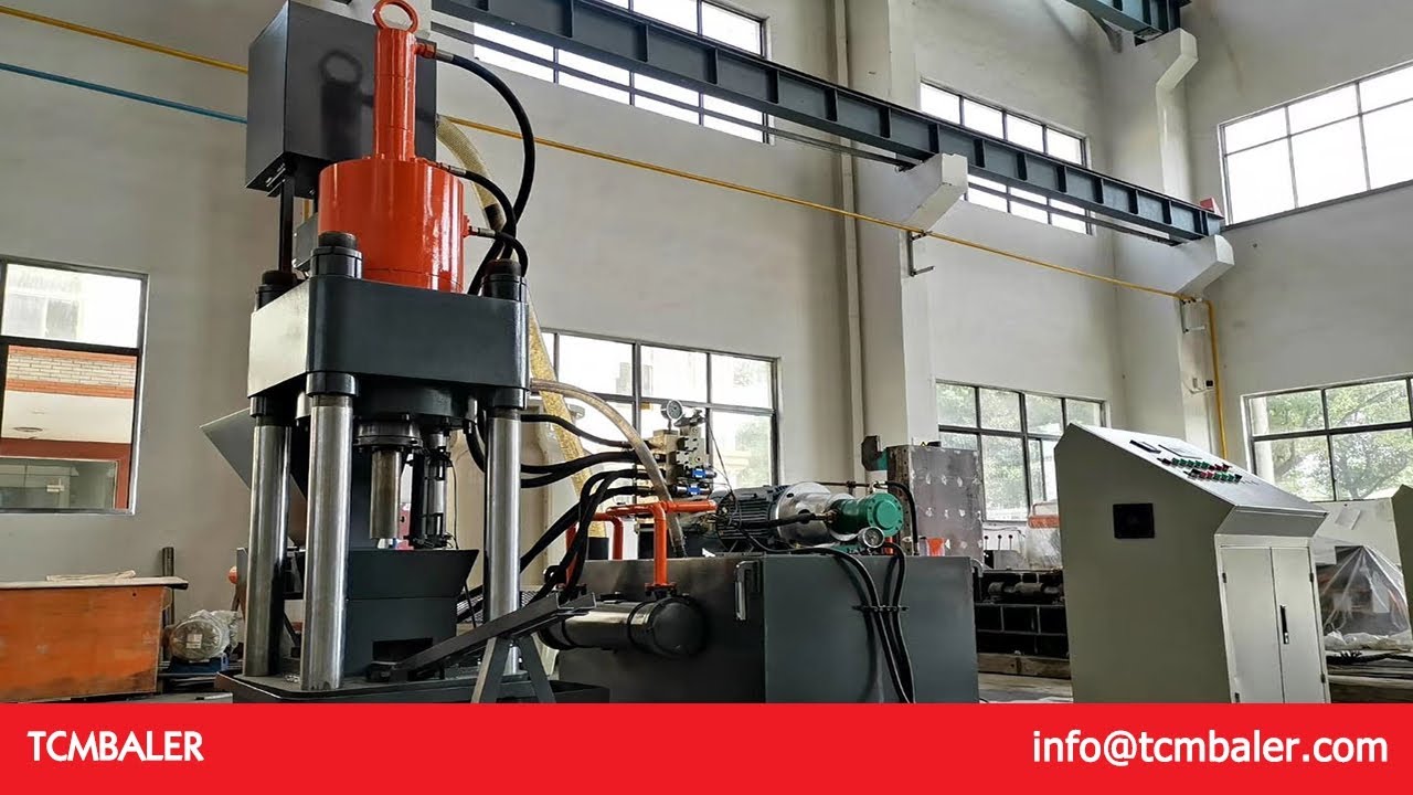 Aluminum Shaving Pressing Machine - YouTube