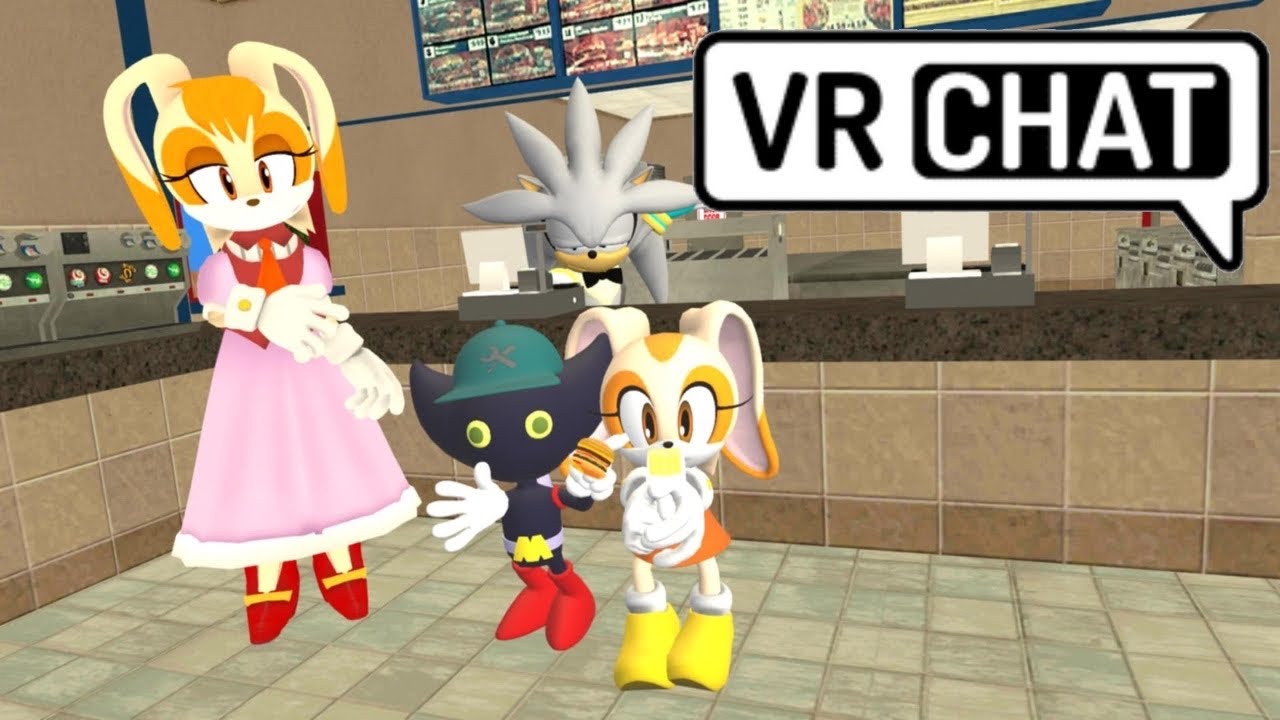 Bokkun has lunch at Burger King with Vanilla Cream and Silver-VRChat ...