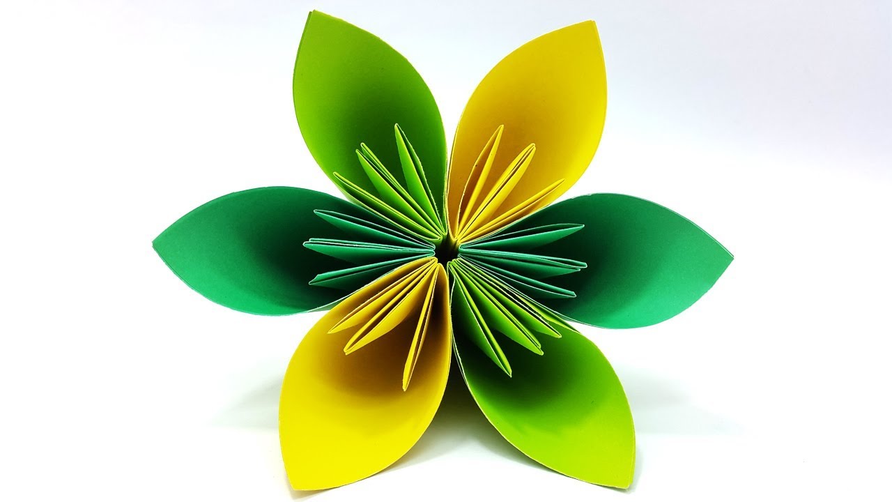 How To Make Origami Color Flowers | Best Easy Instruction Paper Flower ...