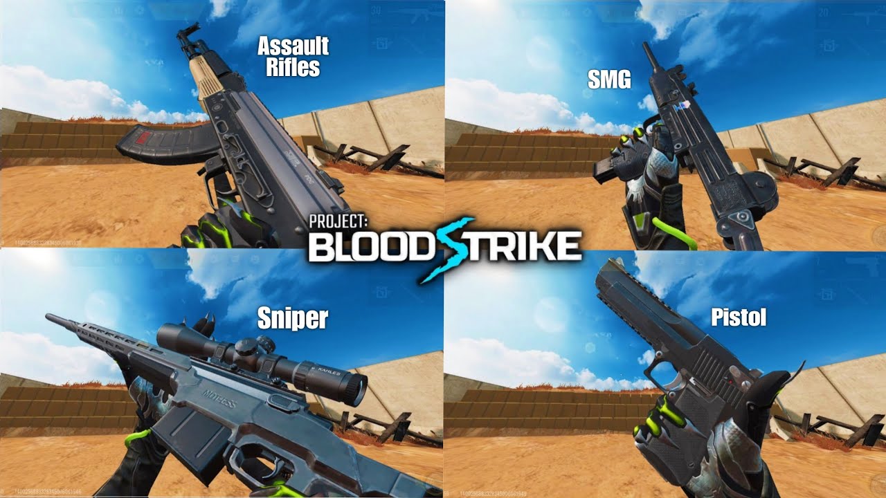 Blood Strike All Weapons Showcase - Mechanics, Reload and Inspection ...