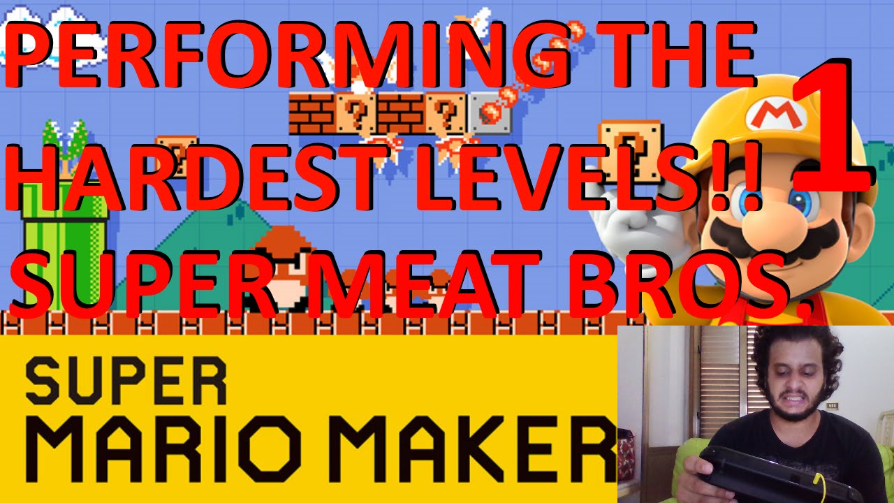 Super Mario Maker hardest levels #1 - Super Meat Bros. - HD ITA - YouTube