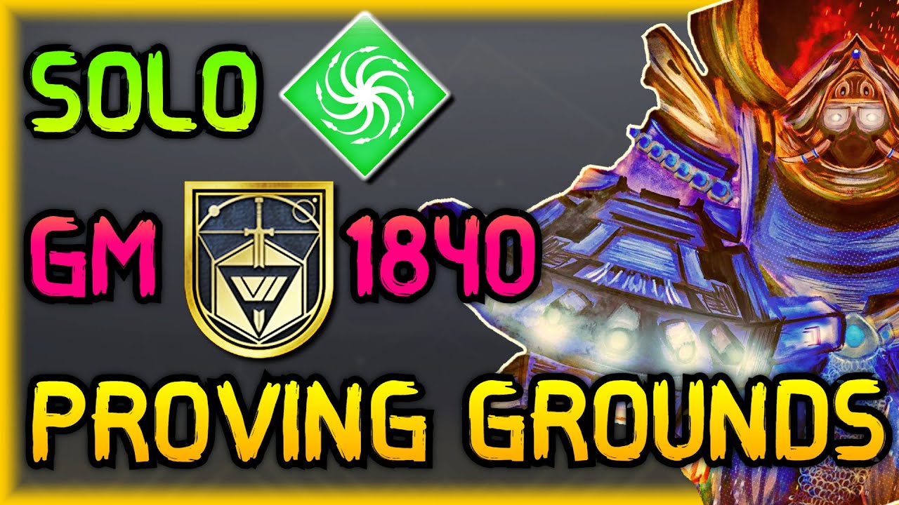 Strand Warlock Solo'ing Proving Grounds Grandmaster Nightfall (S20 ...