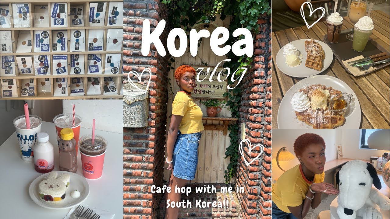 KOREA VLOG 3🍰: cafe hop with me, desserts and portraits!!! - YouTube