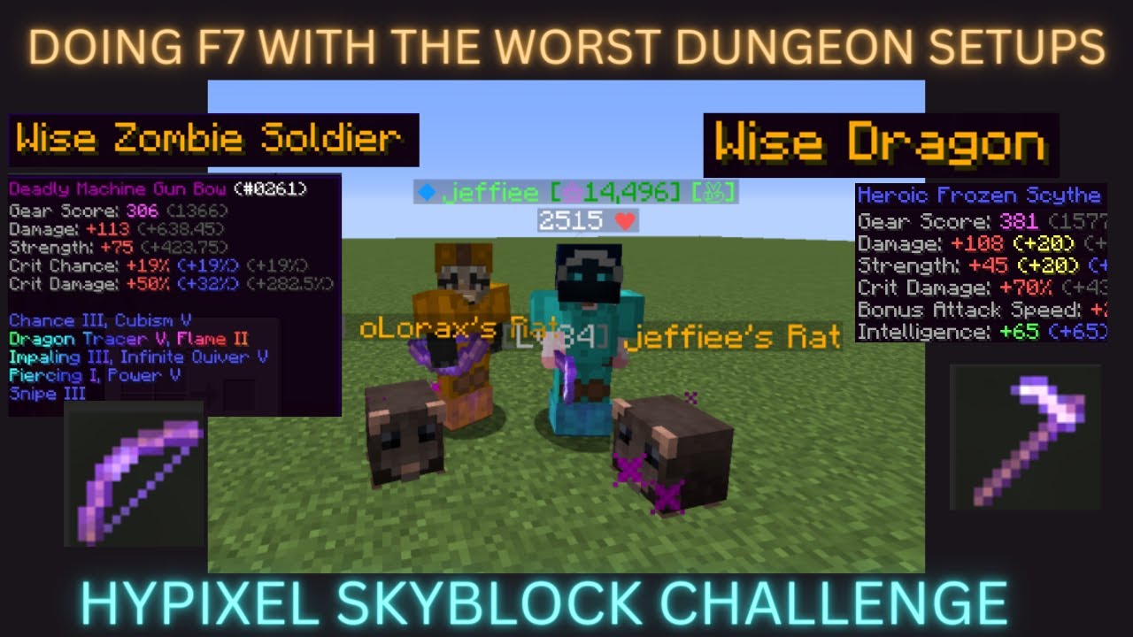 DUO RUN F7 WITH THE WORST DUNGEON SETUPS IN THE GAME (Hypixel SkyBlock ...