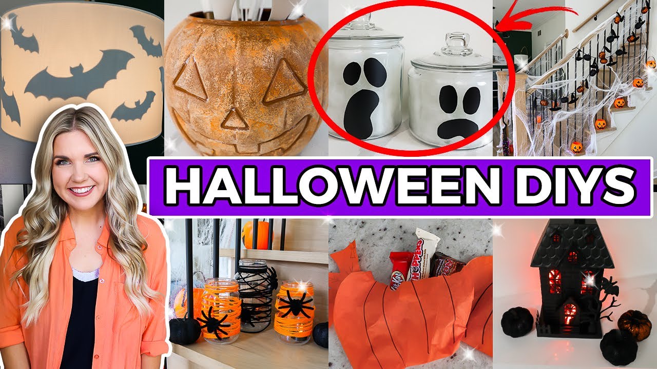 Save $$$ Decorating for Halloween with these DIYs + Hacks - YouTube