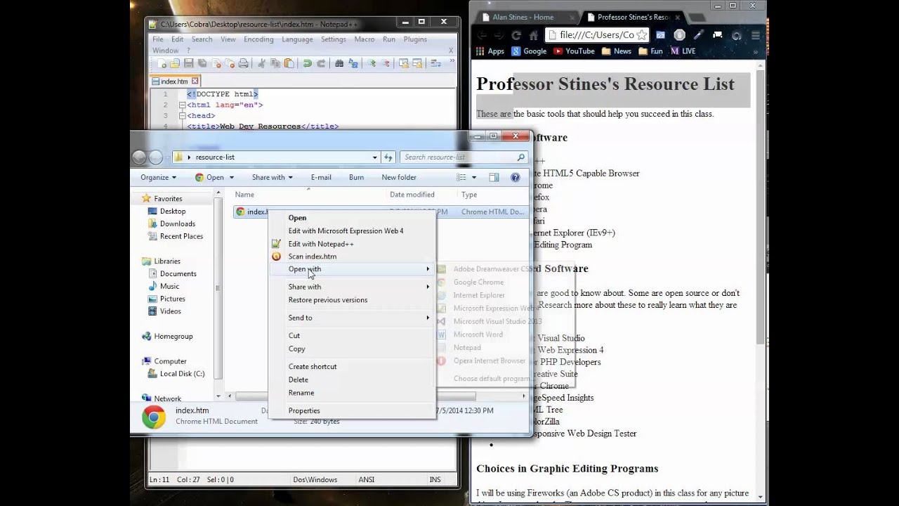 Resource List HTML Intro - YouTube