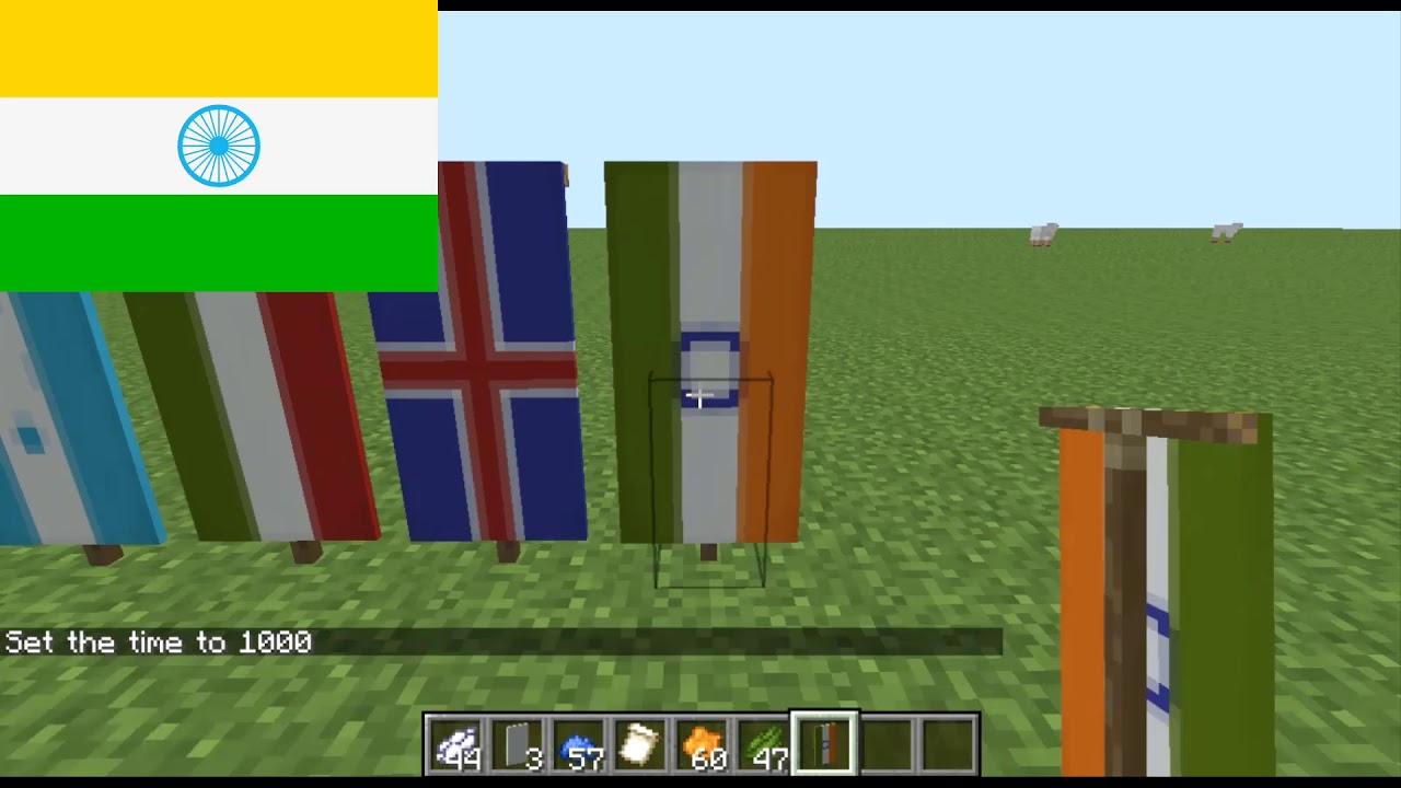 Minecraft Flag Banner Tutorial: India - SRPFC - YouTube