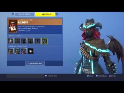 Fortnite Calamity max level skin showcase - YouTube