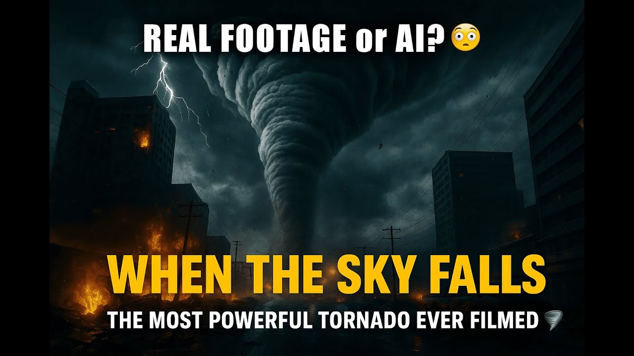 The Most Powerful Tornado Ever Filmed! REAL FOOTAGE or AI? 🤯 - YouTube