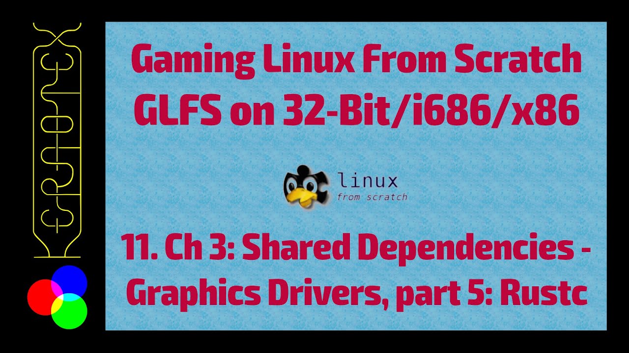 11 Chapter 3, Shared Dependencies: Graphics Drivers part 5 Rustc: GLFS ...
