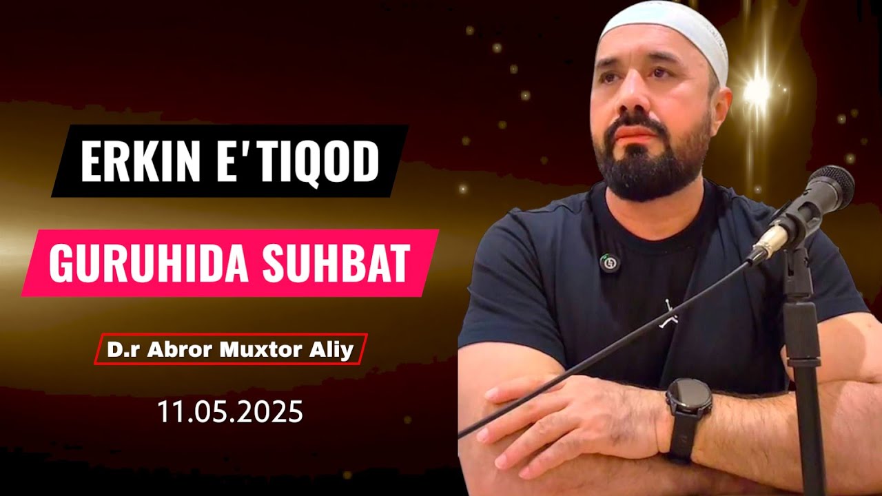 #Suhbat Erkin Eʼtqod guruhida suhbat savol va javoblar Abror Muxtor ...