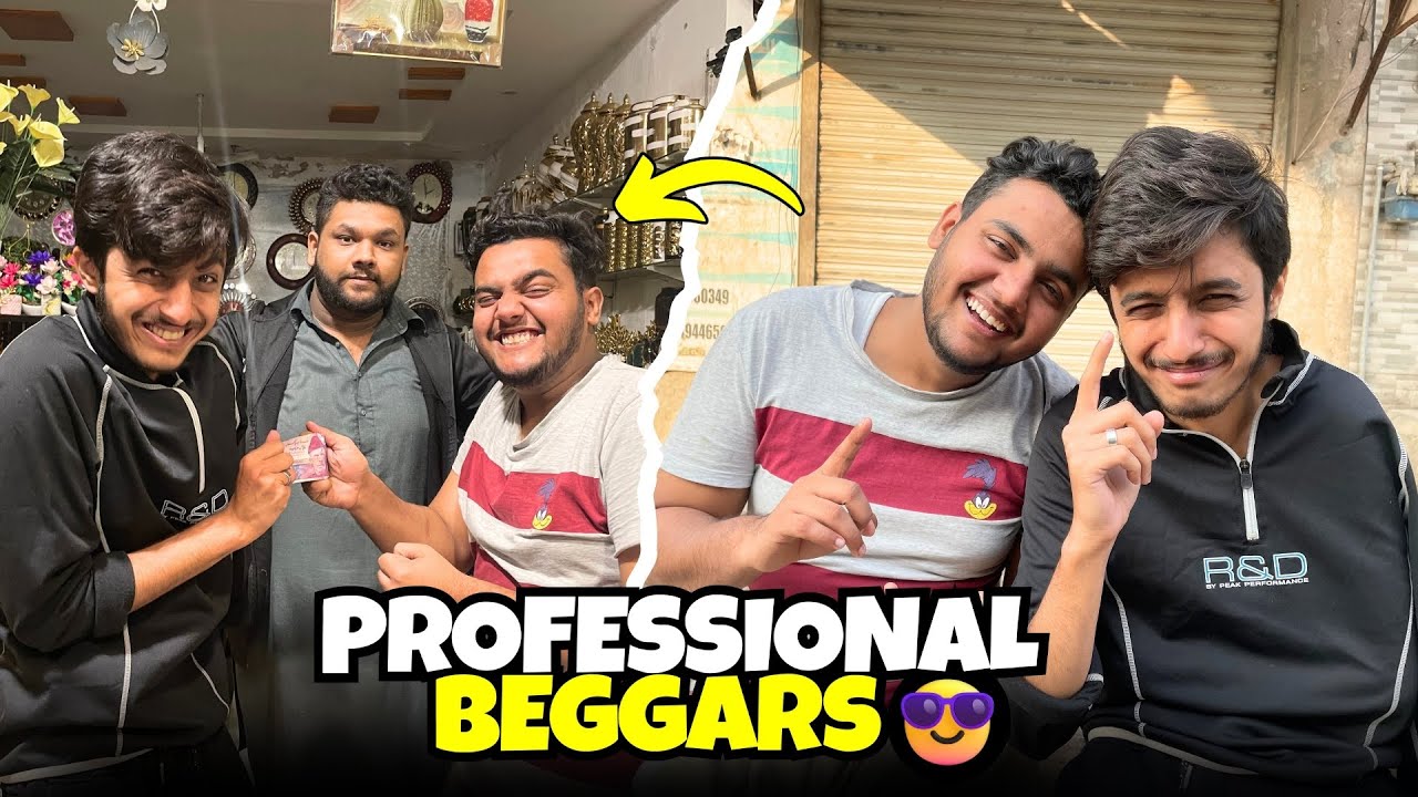 Lahore K Professional Beggars 😎🥳 | Aj tw bht kamai ho gae 😍 | Awais Sattar Vlogs - YouTube