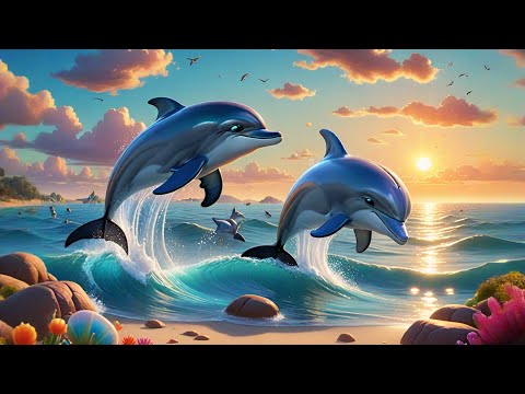 Seven Dancing Dolphins Splash Around | Ocean Animal Song for Kids | Fun Counting Rhyme