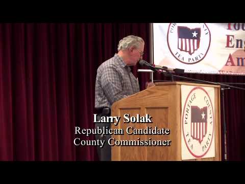 Larry Solak Candidate For County Commissioner - YouTube