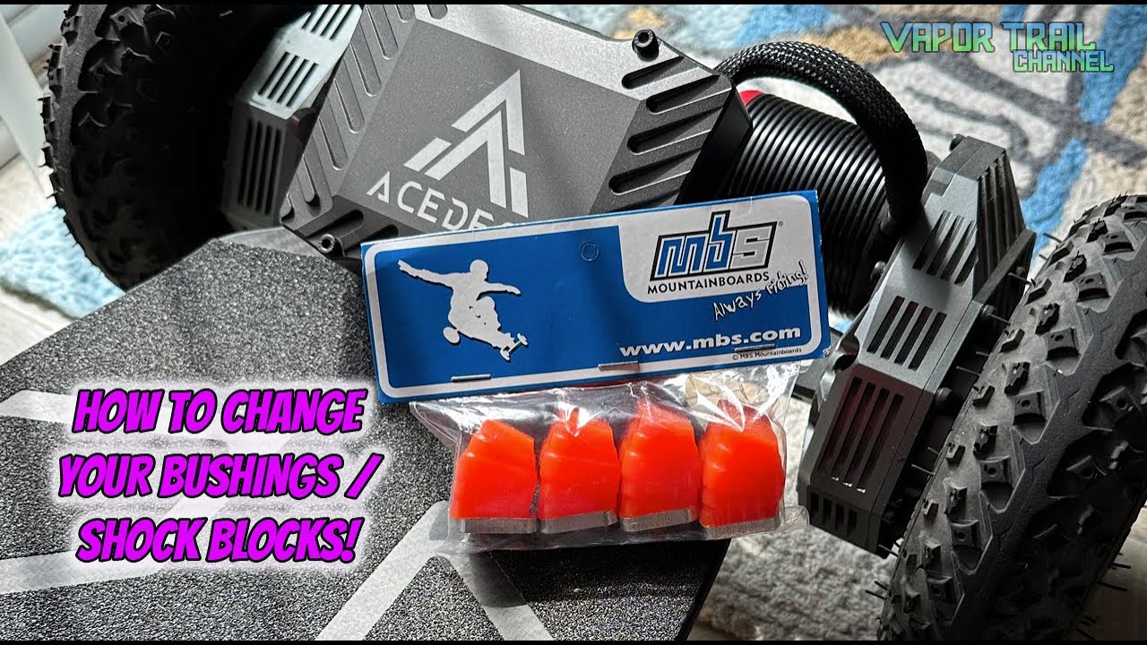 HOW TO: Change Acedeck Z1 Bushings (Shock Blocks) - MBS Orange! - YouTube