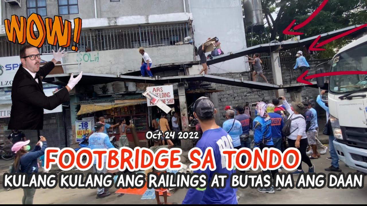 KULANG KULANG ANG RAILING AT BUTAS NA ANG DAAN / SINO ANG MAY KAGAGAWAN ...