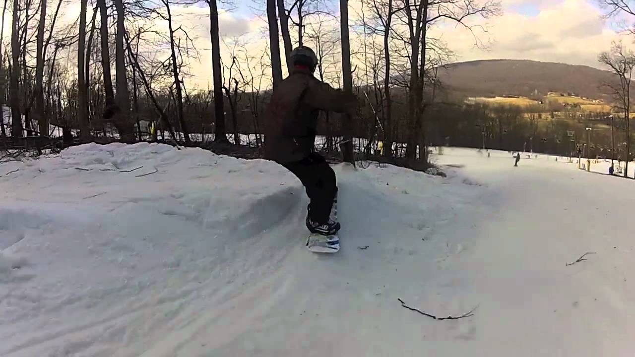 Ski liberty Terrain park Rails - YouTube