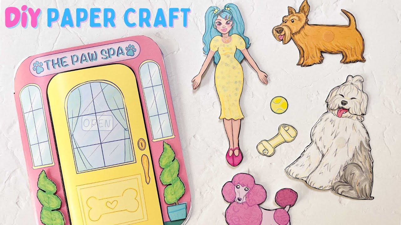 Create a Dog Salon! DIY Paper Craft Tutorial - YouTube