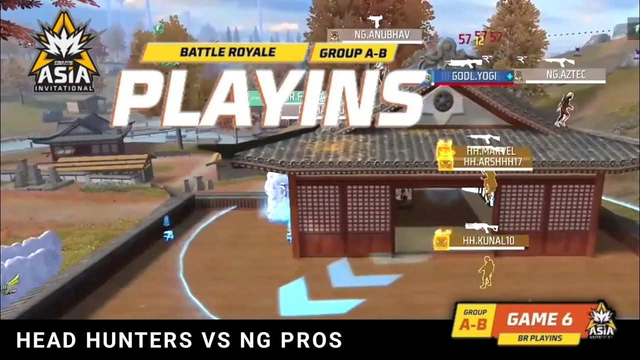HEAD HUNTERS VS NG PROS | FREE FIRE MAX ASIA INVITATIONAL 🌏 (FFMAI) 🔥 ...