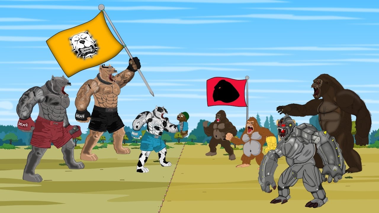 Kong DEFEATED Evolution of Pit Bull Dog: GODZILLA! Help me | Godzilla ...