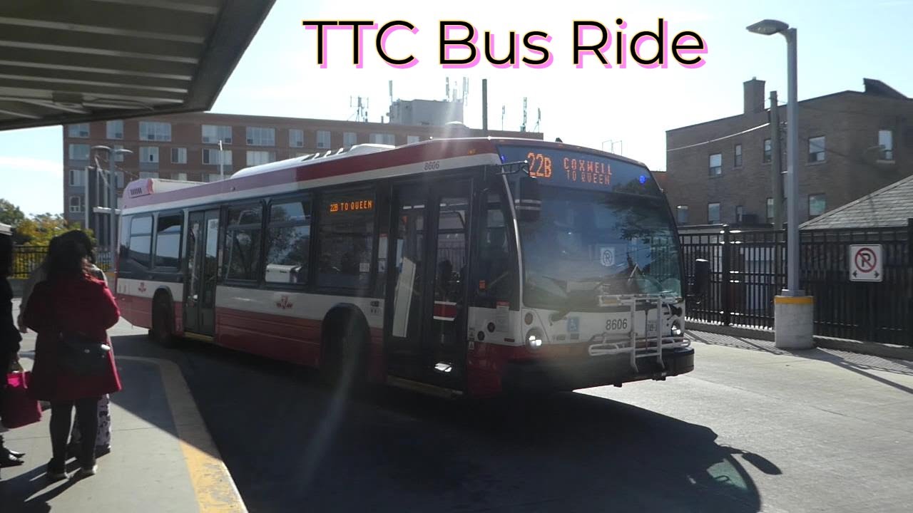 Toronto TTC 22B Coxwell Bus Ride - Full Route 10/21/2022 - YouTube