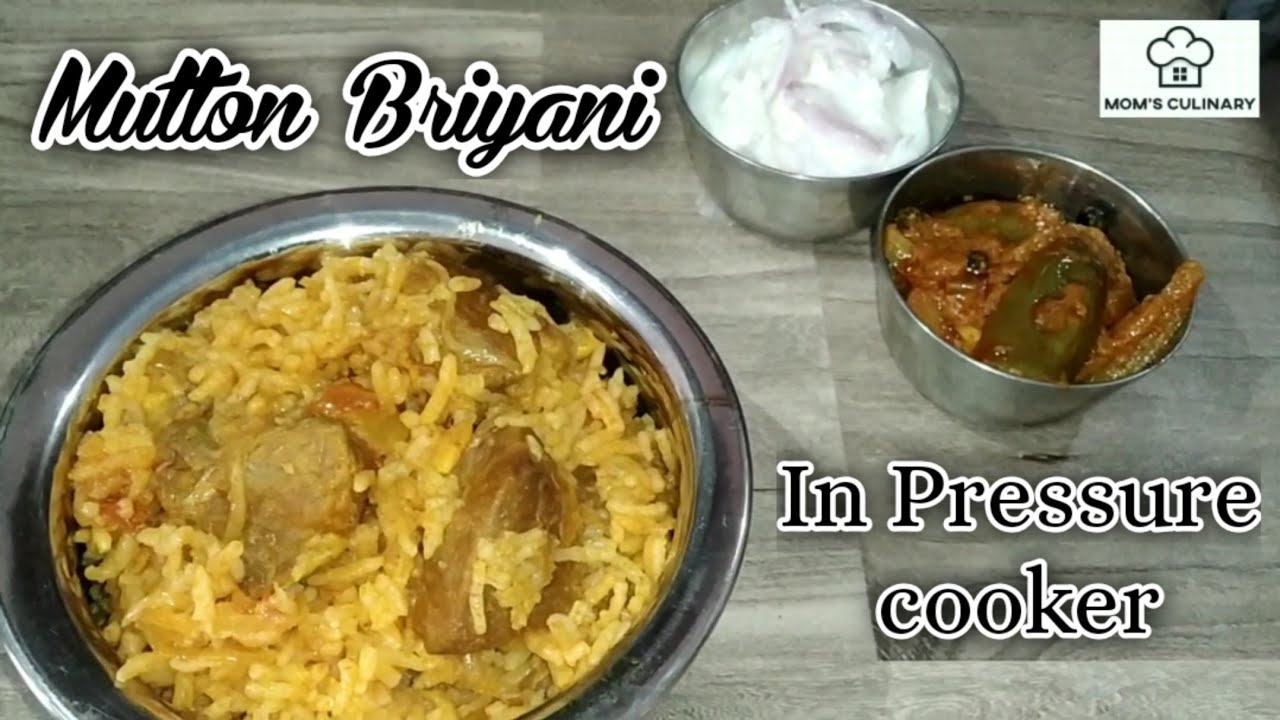 Perfect Mutton Briyani in Pressure cooker | One pot Mutton Biriyani ...