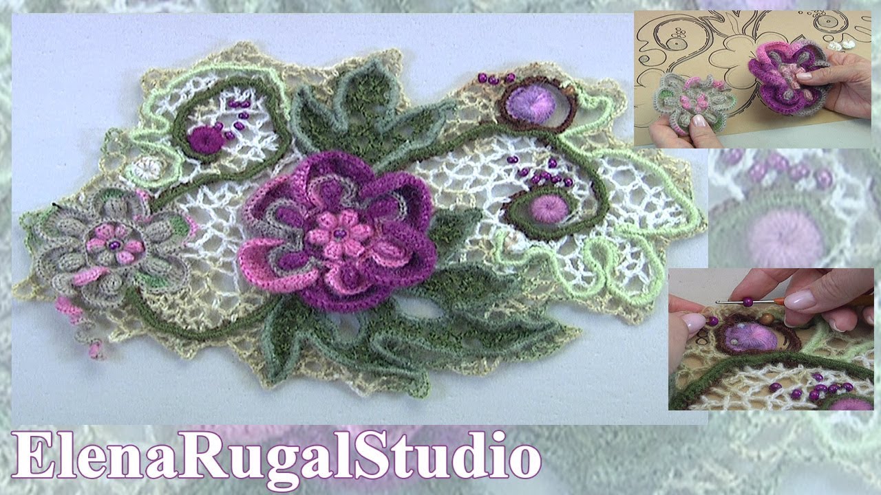 Beautiful Irish Lace Project PATTERN - YouTube