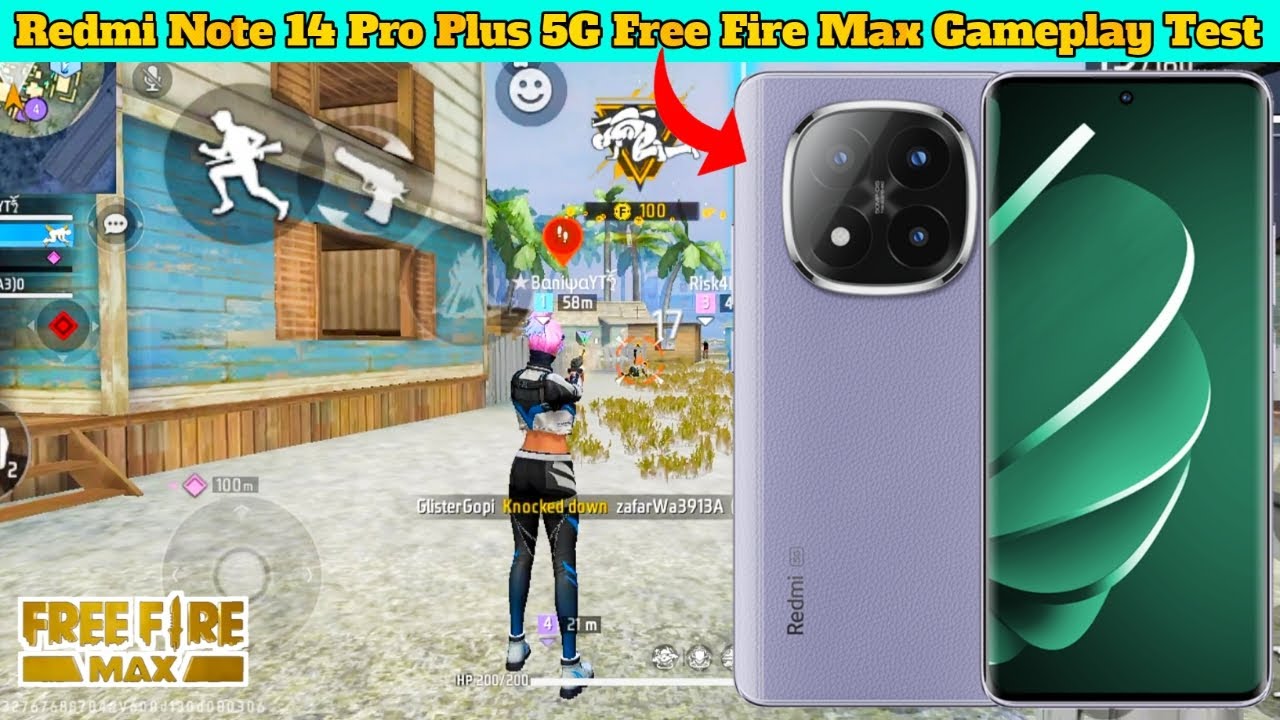 Redmi Note 14 Pro Plus Free Fire Max Gameplay Test|Note 14 Pro Plus ...