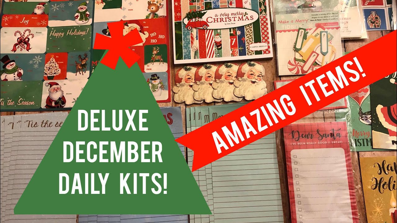 **ALL SOLD** Deluxe December Daily Kits! | 2017 - YouTube