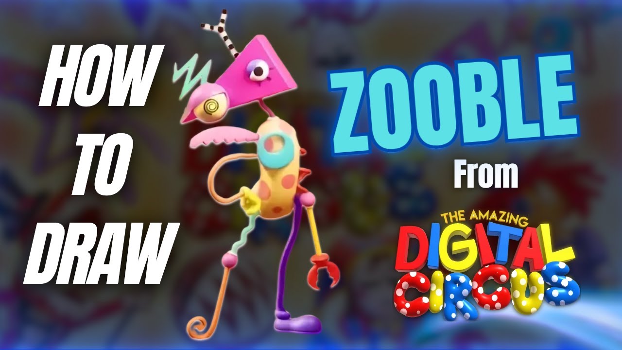 HOW TO DRAW ZOOBLE From THE AMAZING DIGITAL CIRCUS #digitalcircus # ...