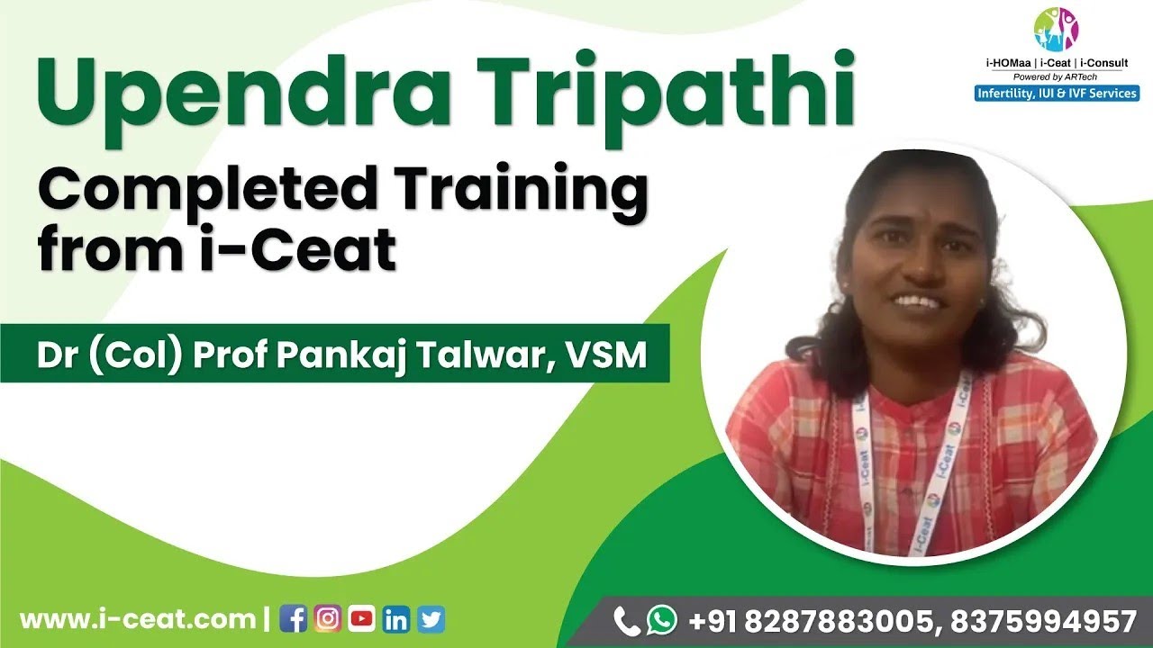 Upendra Tripathi completed training from i-Ceat | i-Ceat - Clinical ...