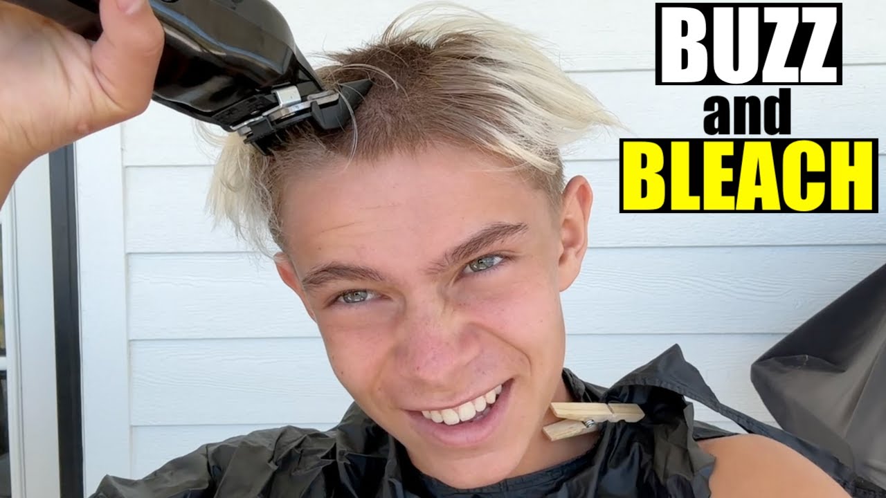 NEW BUZZ and BLEACH HAIRCUT for HIGH SCHOOL! 💇‍♂️🏫 - YouTube