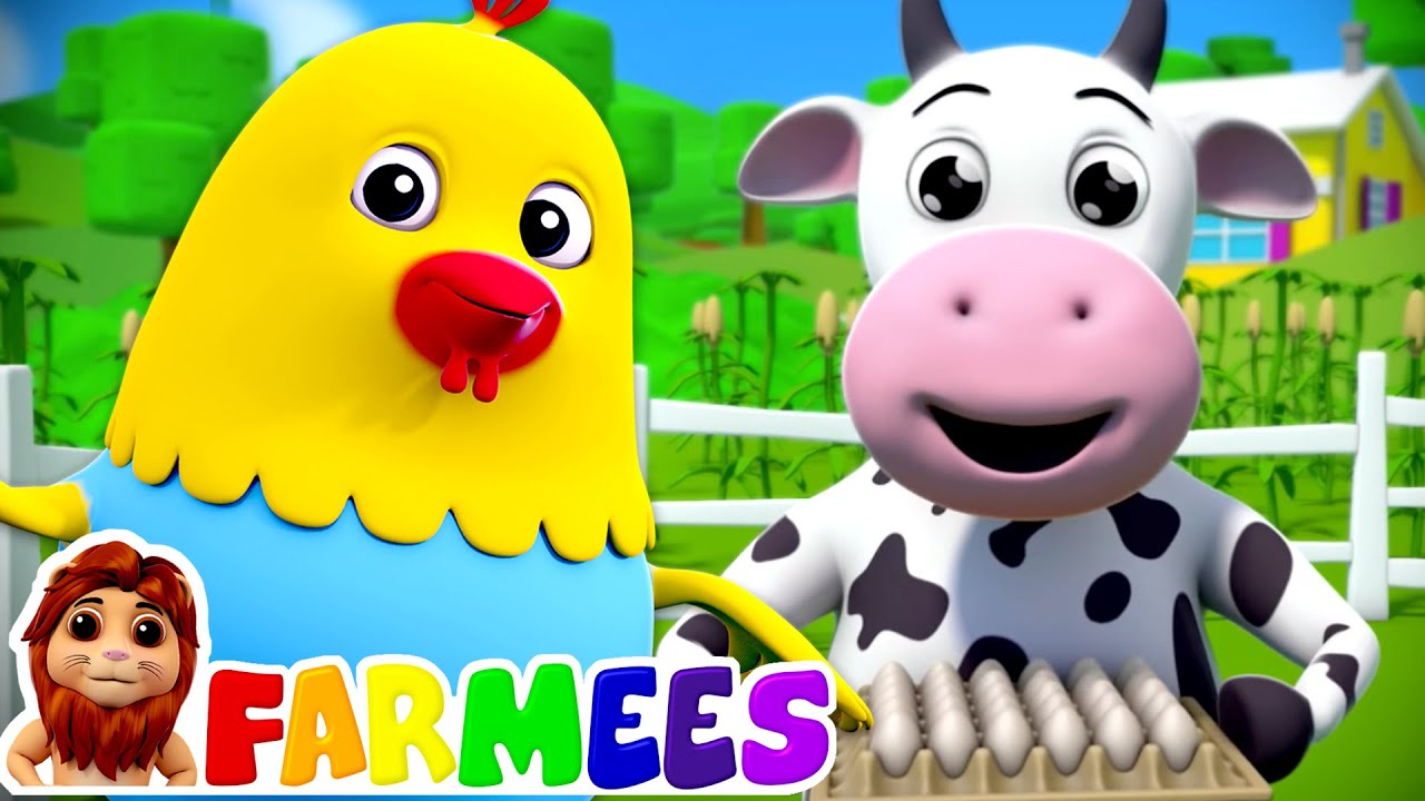 Cluck Cluck Hen - Baa Baa Black Sheep Version | Farmees Nursery Rhymes ...