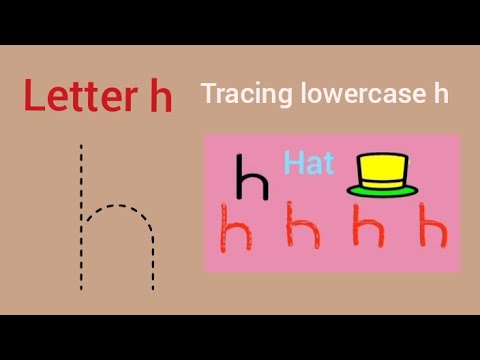 Learn Lowercase case letter h with Sounds Easy & Quick | Kindergarten ...