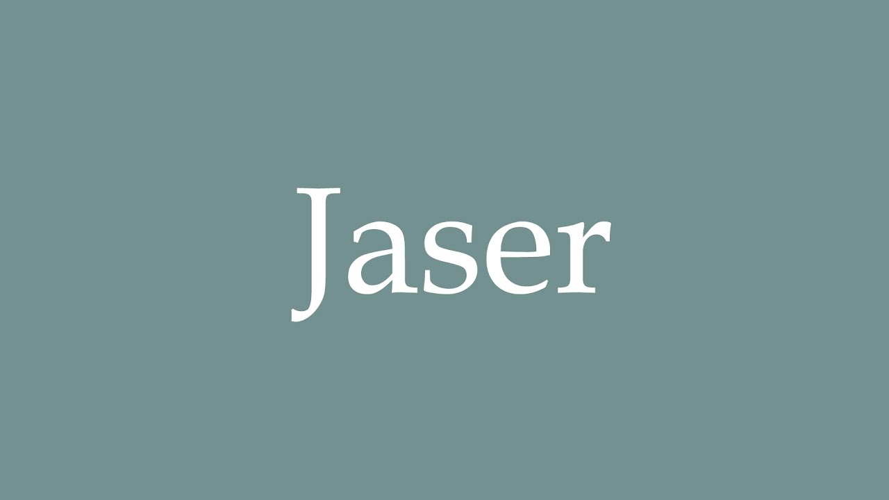 How to Pronounce ''Jaser'' (Chat) Correctly in French - YouTube