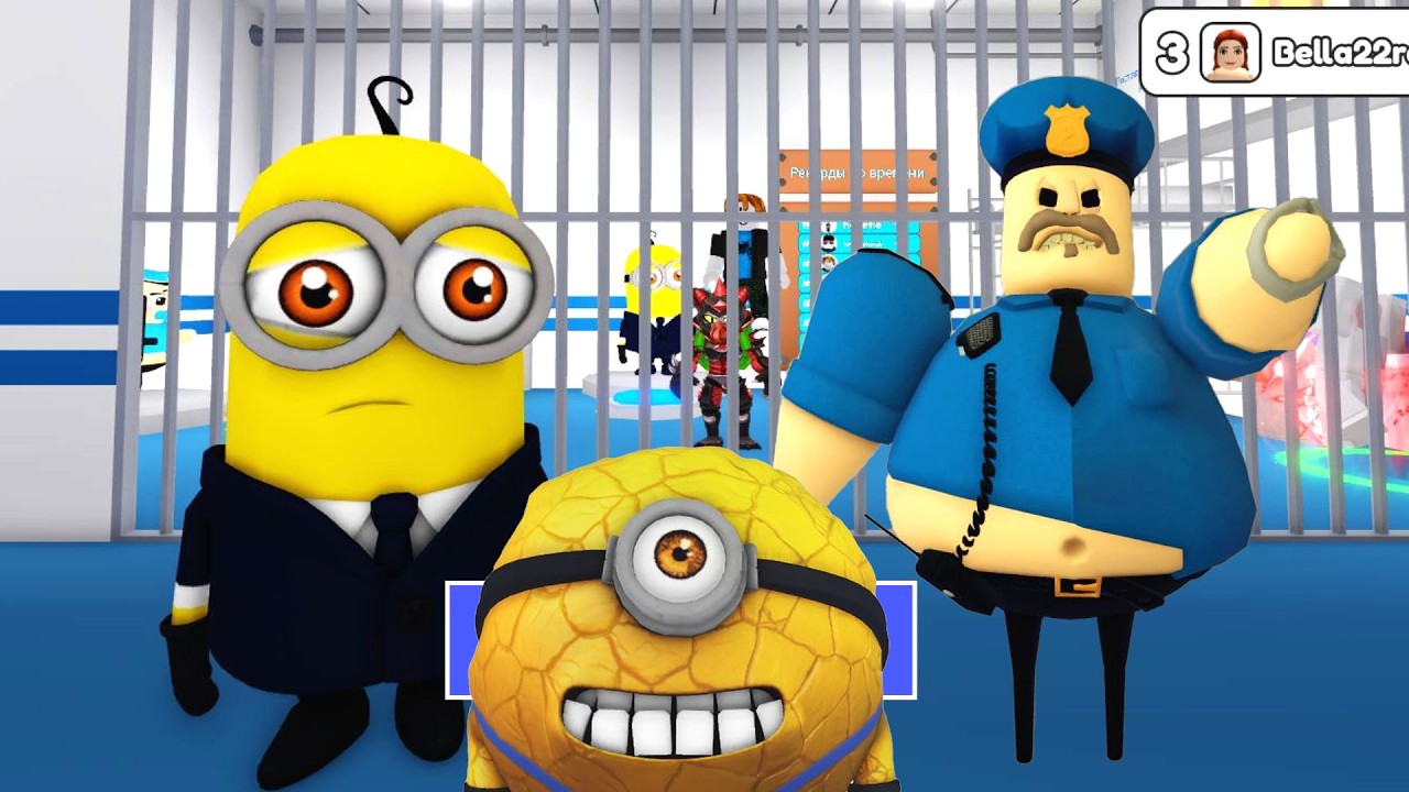 MINIONS BARRY PRISON RUN! - YouTube