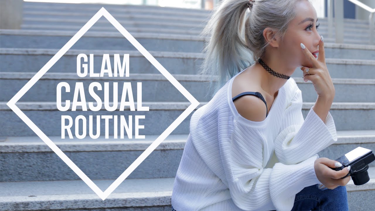 Casual Glam School Routine ♥ Wengie - YouTube